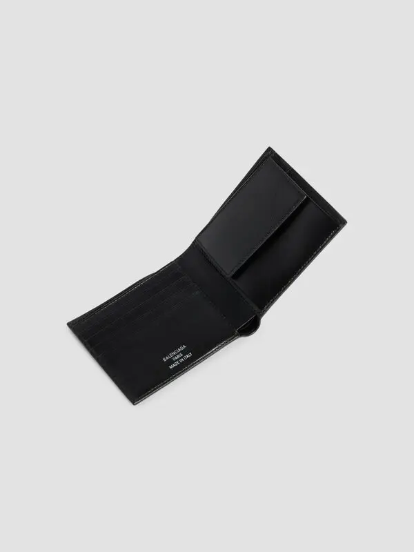 Balenciaga Shopper Square Folded Coin Wallet