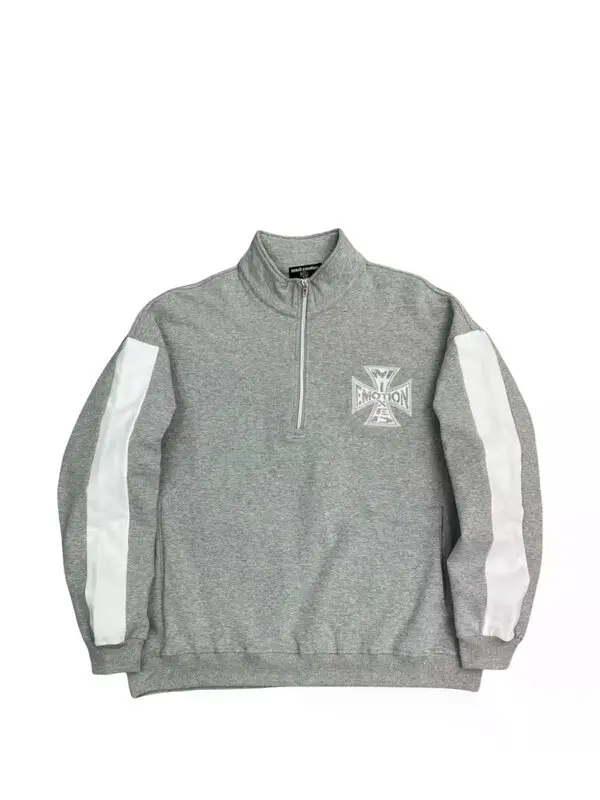 Mixed Emotion Logo-print Panelled Sweater