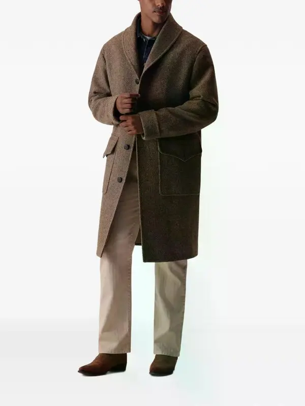 FORTELA Hopkins Single-breasted Coat - Neutrals