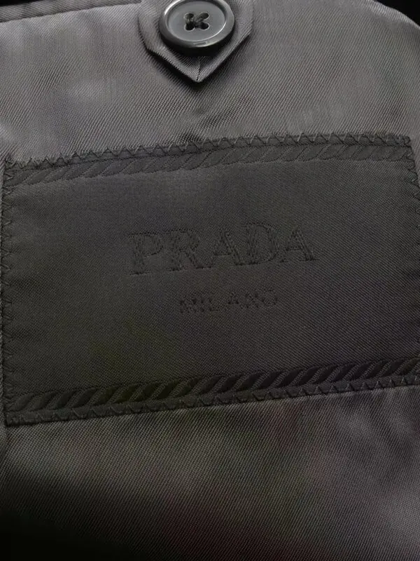 Prada Plaid Tailored Blazer