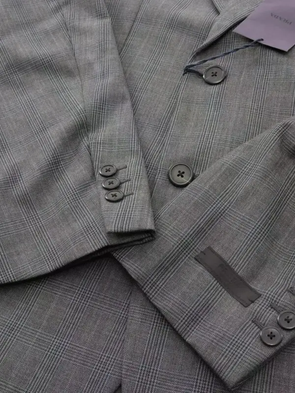 Prada Plaid Tailored Blazer