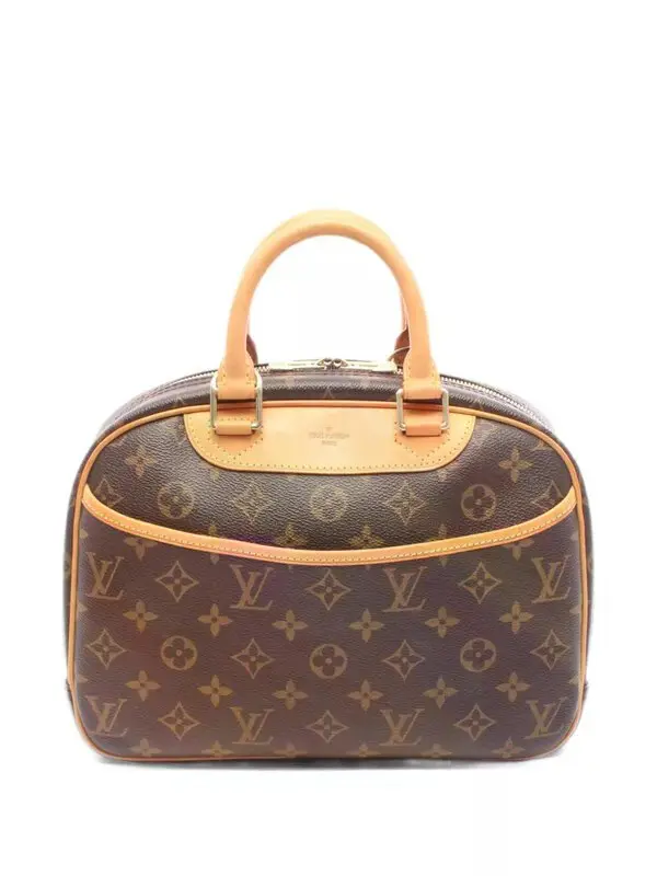 LOUIS VUITTON 2004 Trouville Monogram Tote Bag - Brown