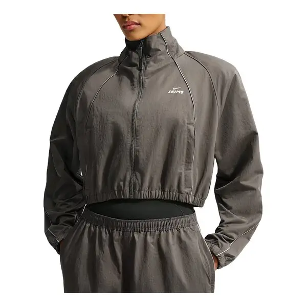 Nike X Skims Crunchy Nylon Cropped Jacket