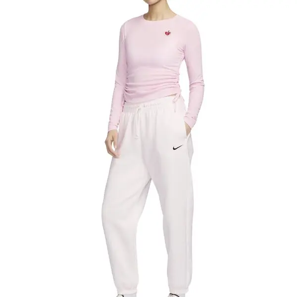 Nike Ribbed Pullover Crop Long-sleeve Top