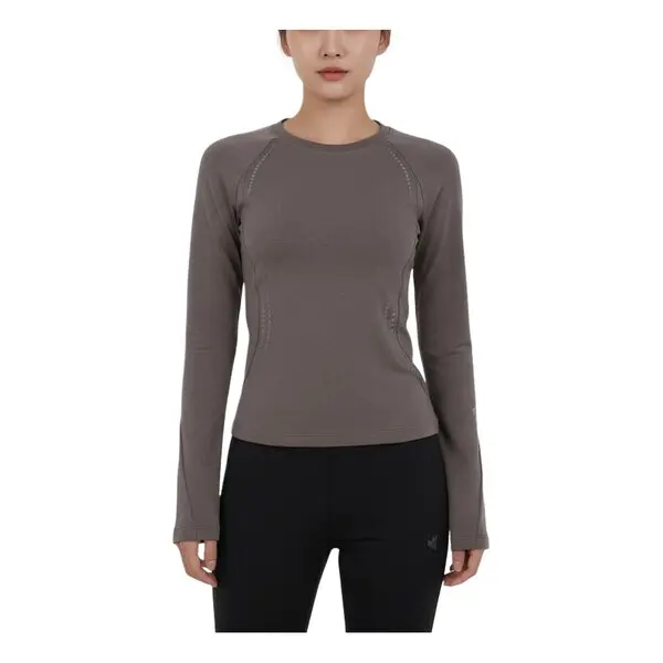 Adidas Sports Long Sleeve T-shirt 'medium Grey Heather