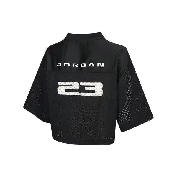 JORDAN Brooklyn Short Sleeve Jersey Top - Black