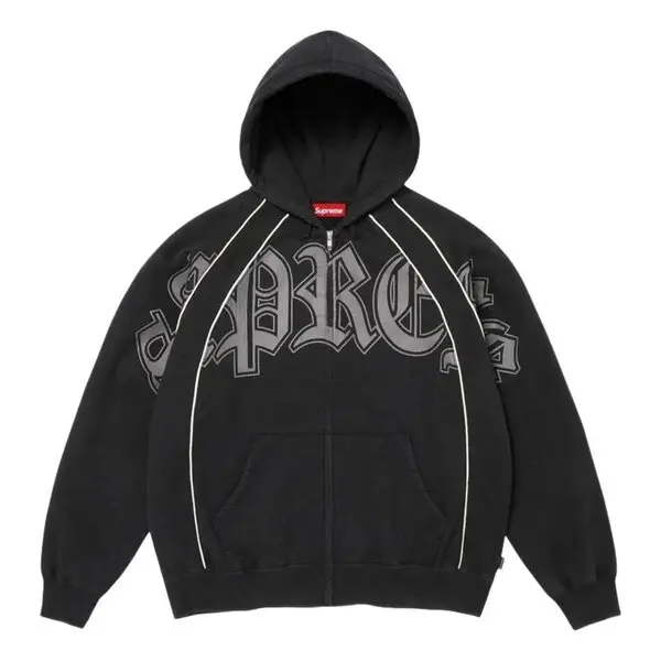 Supreme Fw26 Paneled Zip Up Hooded Sweatshirt
