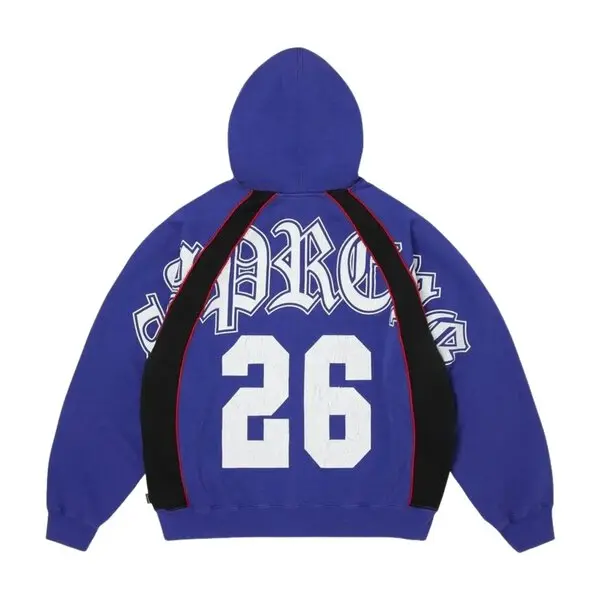 Supreme Fw26 Paneled Zip Up Hooded Sweatshirt