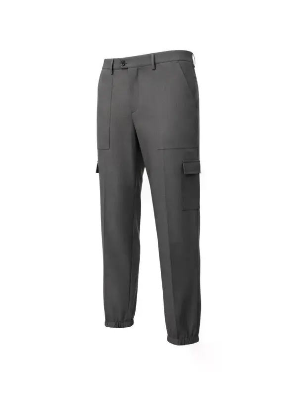 Black Label Patch-pocket Elasticated-cuff Cargo Pants