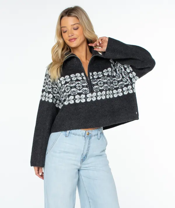 Roxy Cedar Grove Sweater - Phantom Solstice