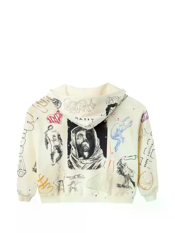 HAPPY MEMORIES DON'T DIE Sketch-print Hoodie