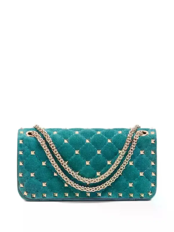 Valentino Garavani Rockstud Spike Small Shoulder Bag In Suede