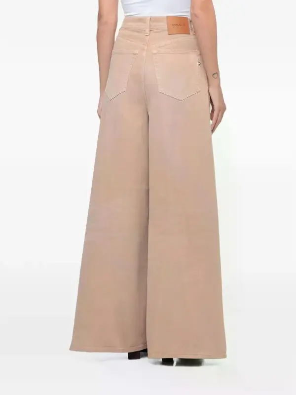 DONDUP Wide-leg Cotton Trousers
