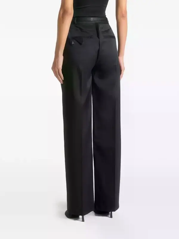 Manière De Voir Julie In Sateen Tailored Twin Pleat Trousers