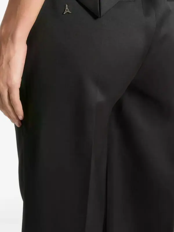 Manière De Voir Julie In Sateen Tailored Twin Pleat Trousers