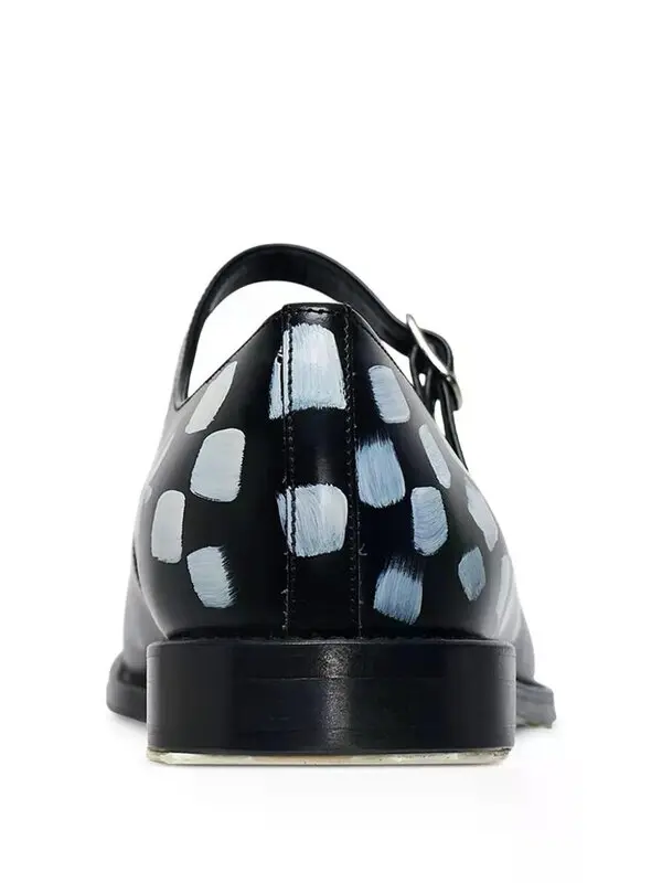 Comme Des Garçons Mary Jane Graffiti-painted Ballet Flats
