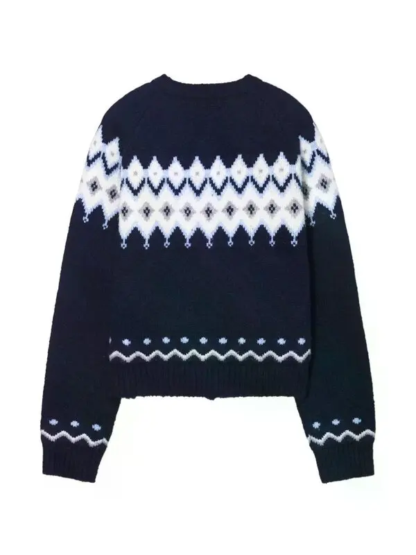 DUNST Fair Isle Jacquard Cardigan