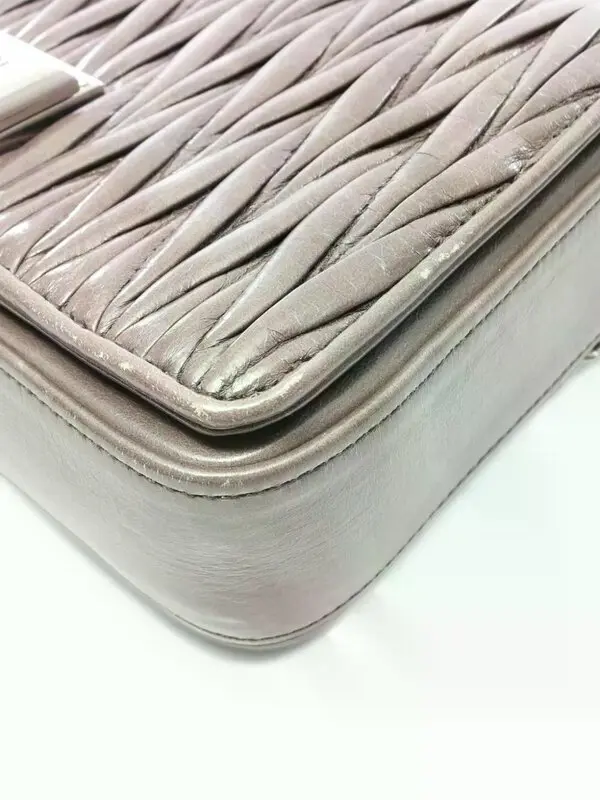 Miu Miu 2000s Madras Leather Crossbody Bag