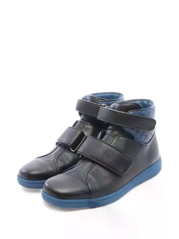 Gucci 2010s Micro Gg Guccissima Sneakers - Black