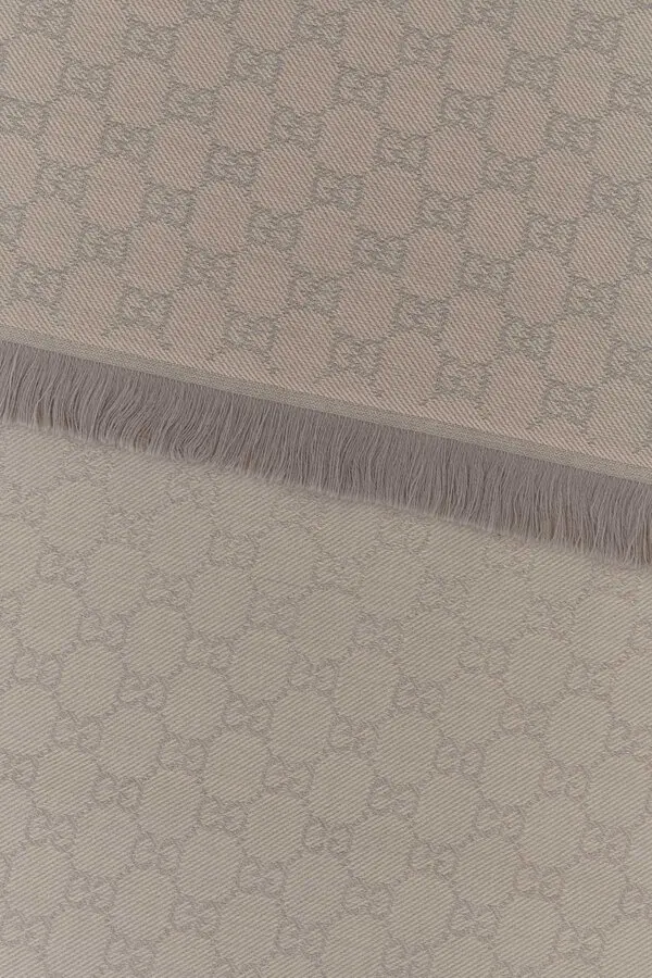 Gucci Embroidered Wool Scarf