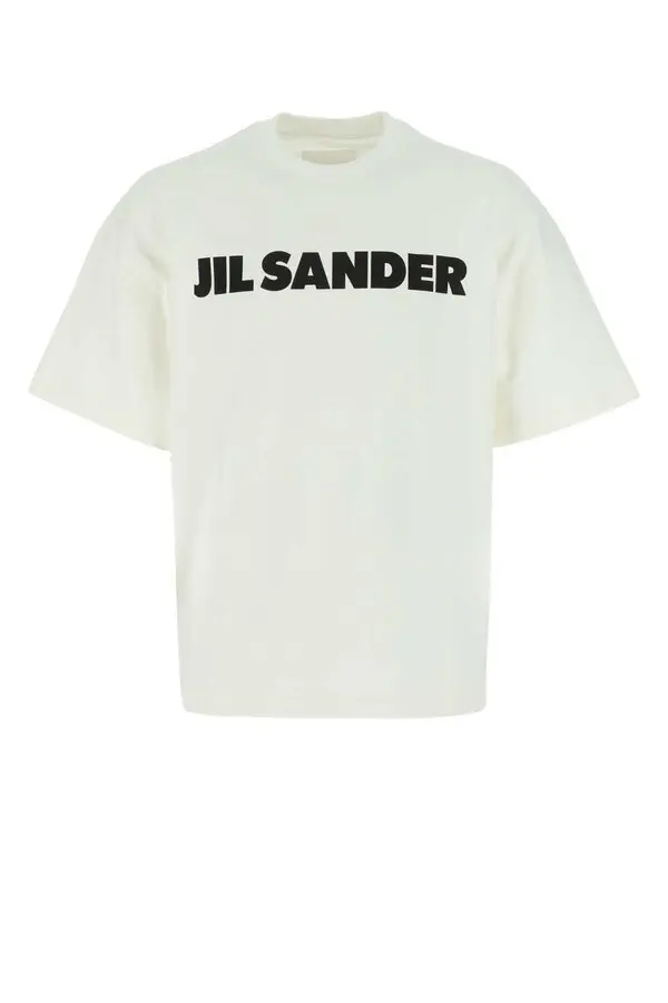 JIL SANDER Ivory Cotton Oversize T-shirt