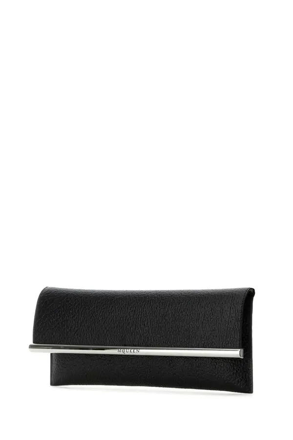 Alexander McQueen Leather Cross B-long Clutch