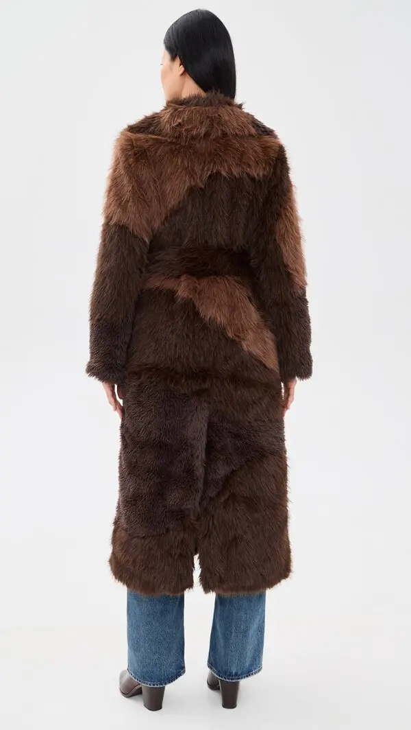 HOUSE OF SUNNY Hustle Faux Fur Coat