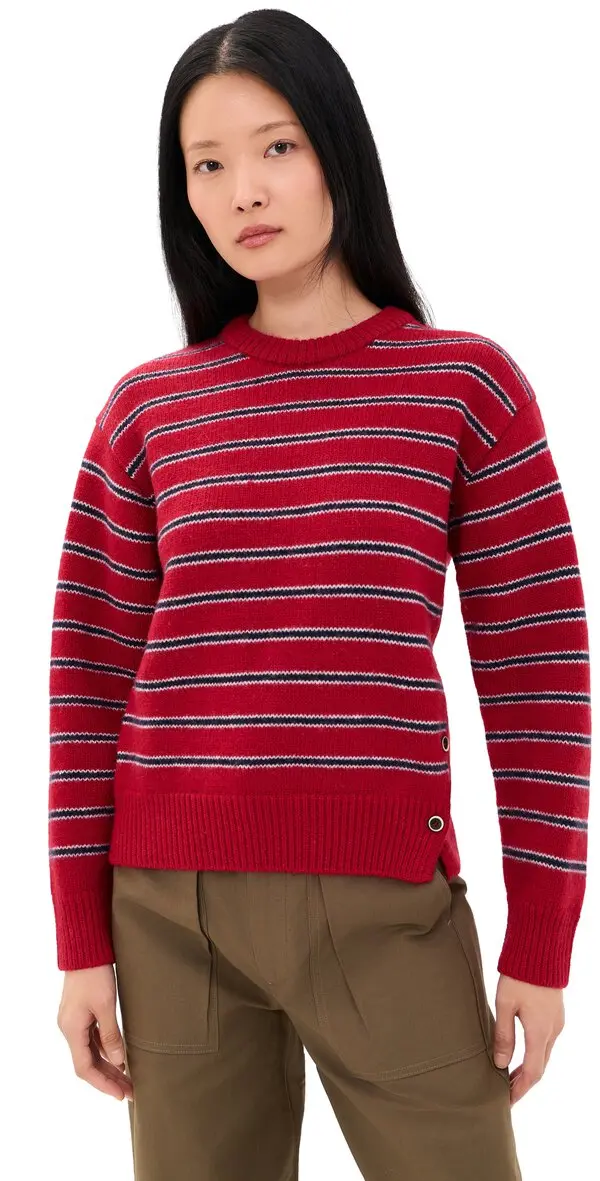 DUNST Striped Chunky Sweater