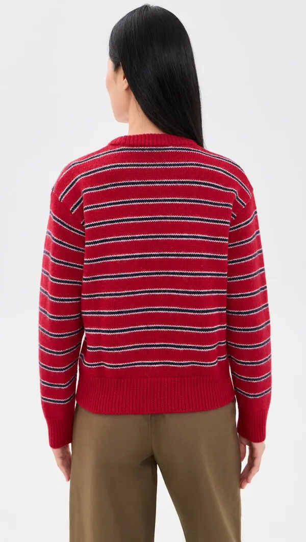 DUNST Striped Chunky Sweater