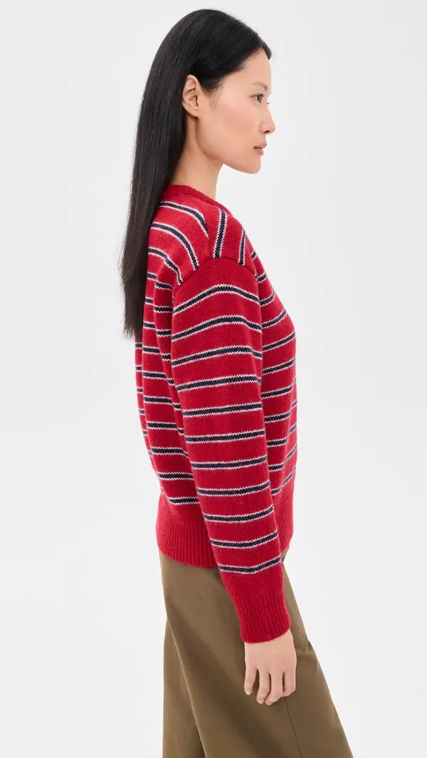DUNST Striped Chunky Sweater