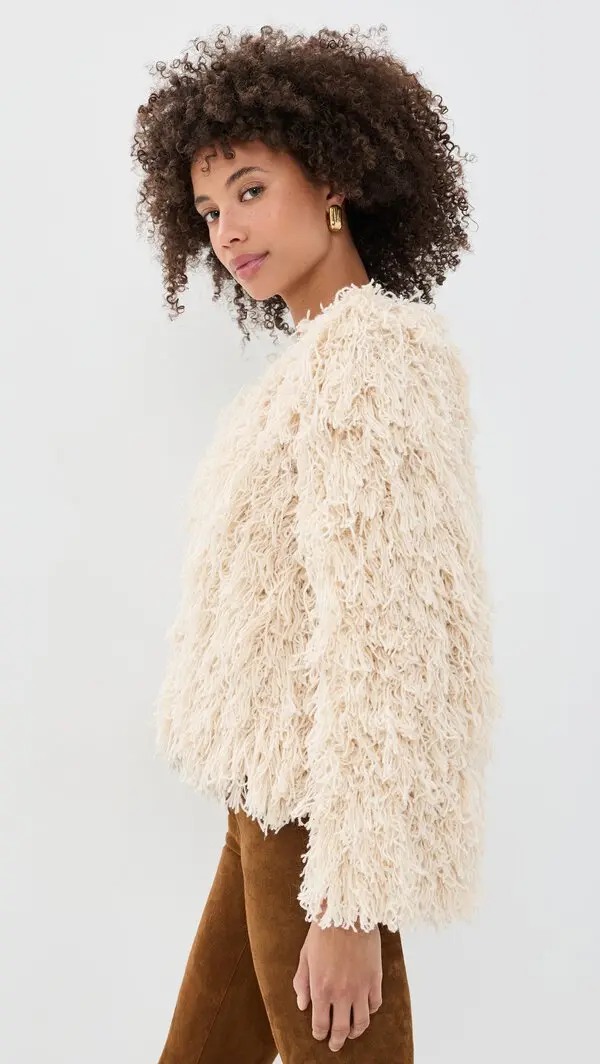 FRAME The Fringe Sweater Jacket