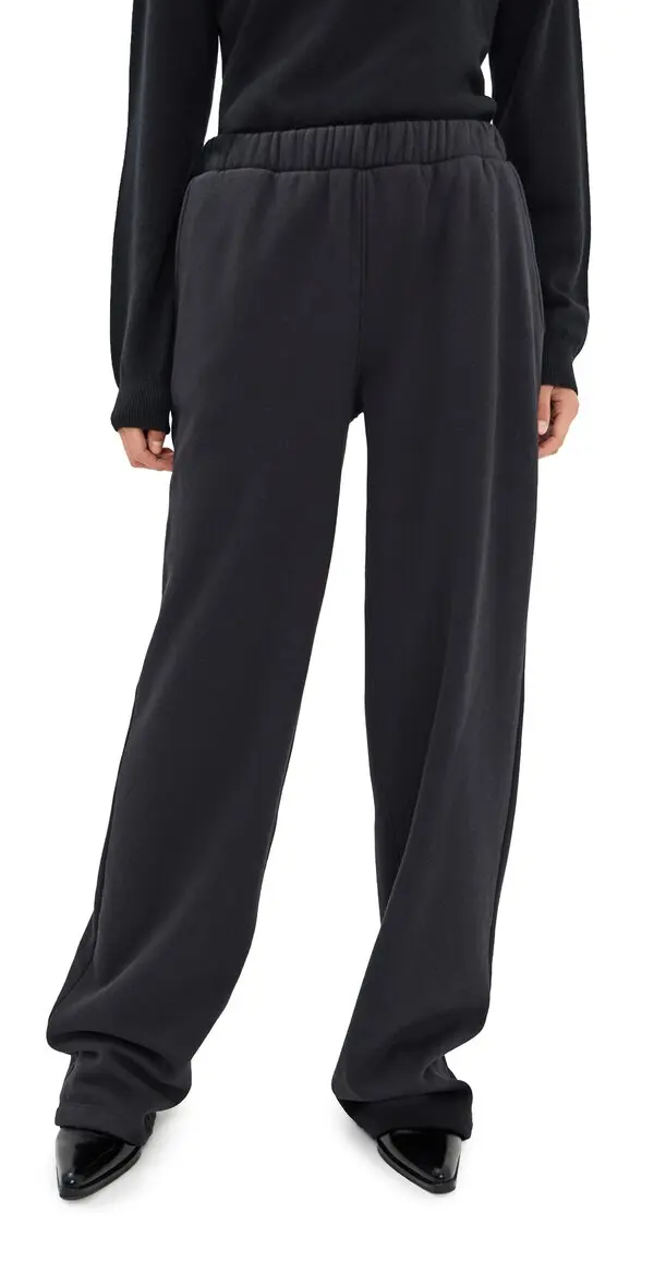Sprwmn Straight Leg Sweatpants - Black