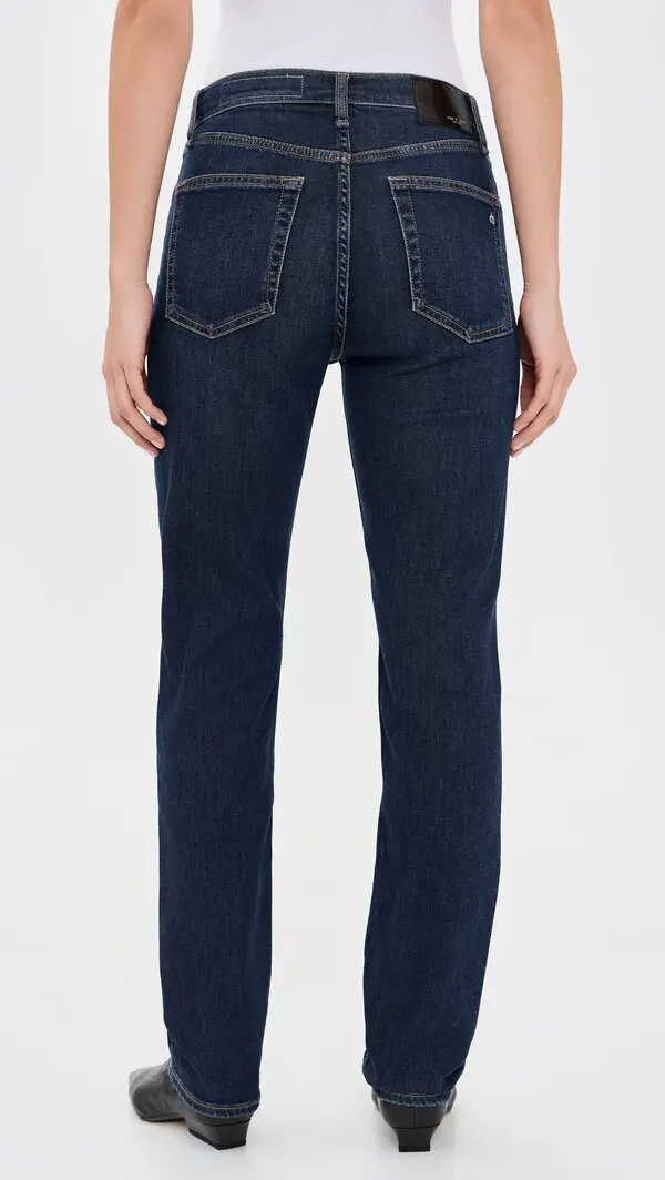 Rag & Bone Wren Mid Rise Full Slim Jeans
