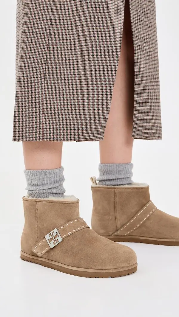 Tory Burch Mellow Shearling Ankle Boots
