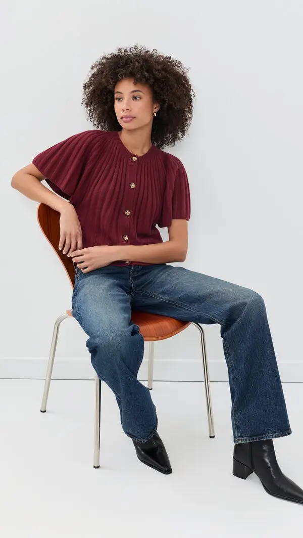 FRAME The Flutter Cardigan