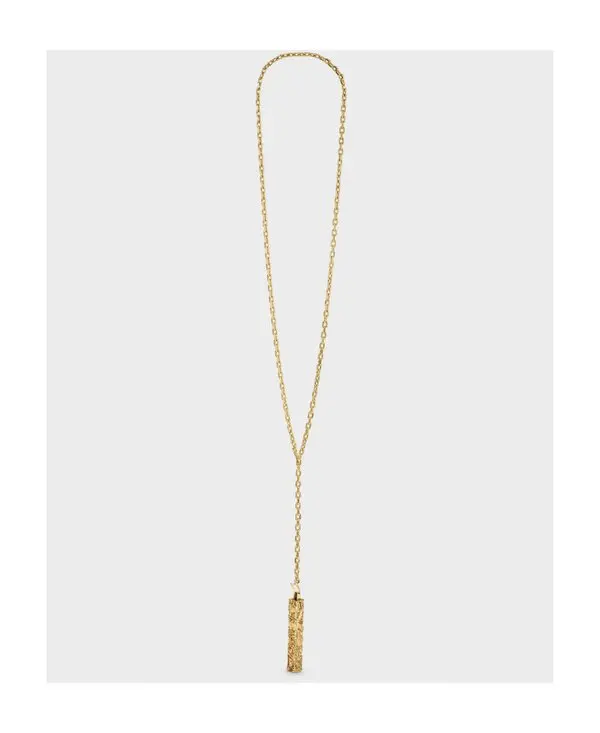 Celine César Project Compression Necklace In Vermeil - Yellow