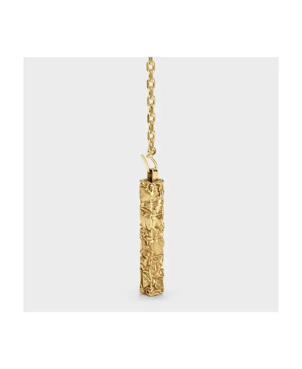 Celine César Project Compression Necklace In Vermeil