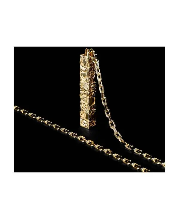 Celine César Project Compression Necklace In Vermeil