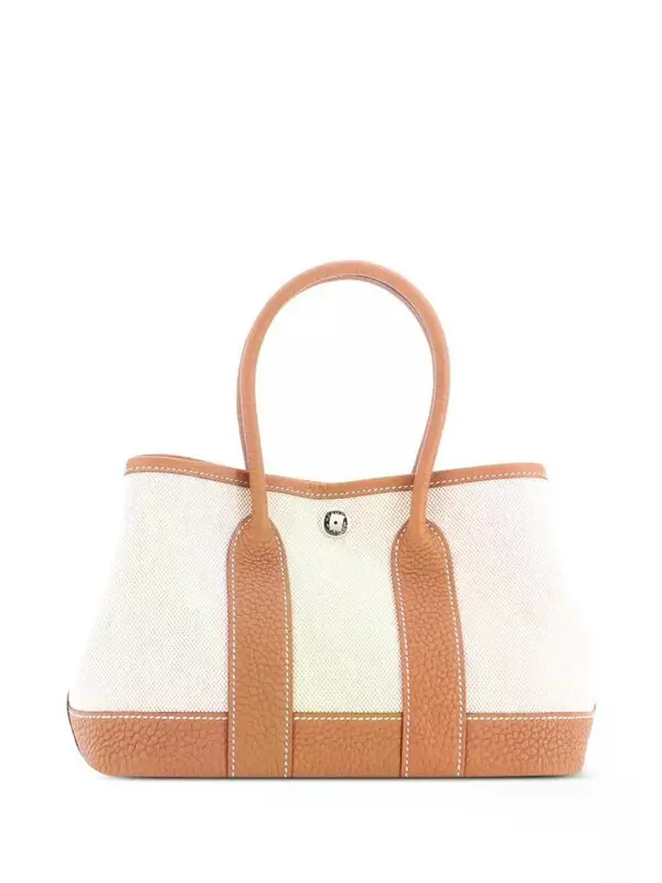 Hermès Neo Garden Toile And Leather 23 Tote Bag