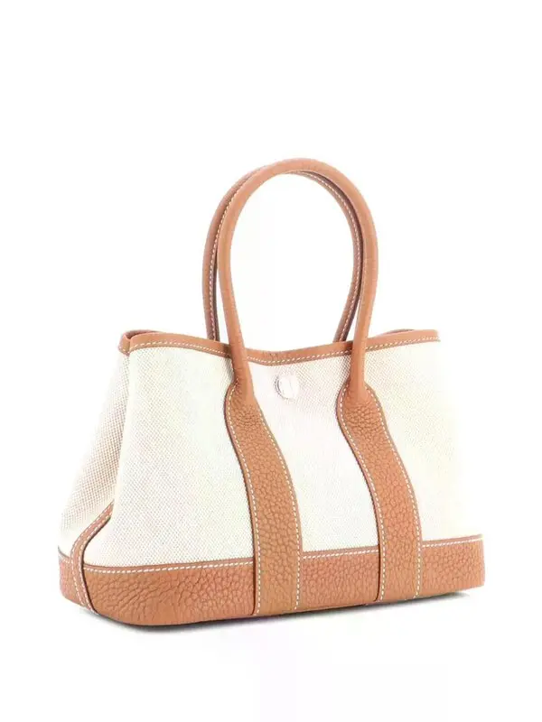 Hermès Neo Garden Toile And Leather 23 Tote Bag