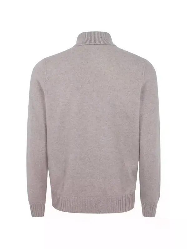 GRAN SASSO Cashmere Button-down Shirt-collar Cardigan