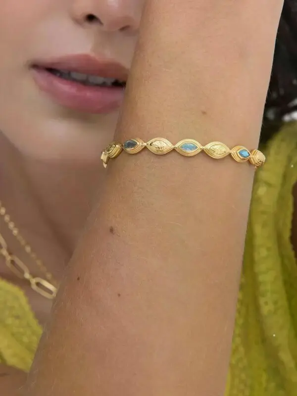 OTTOMAN HANDS Marquise Labradorite Tennis Bracelet