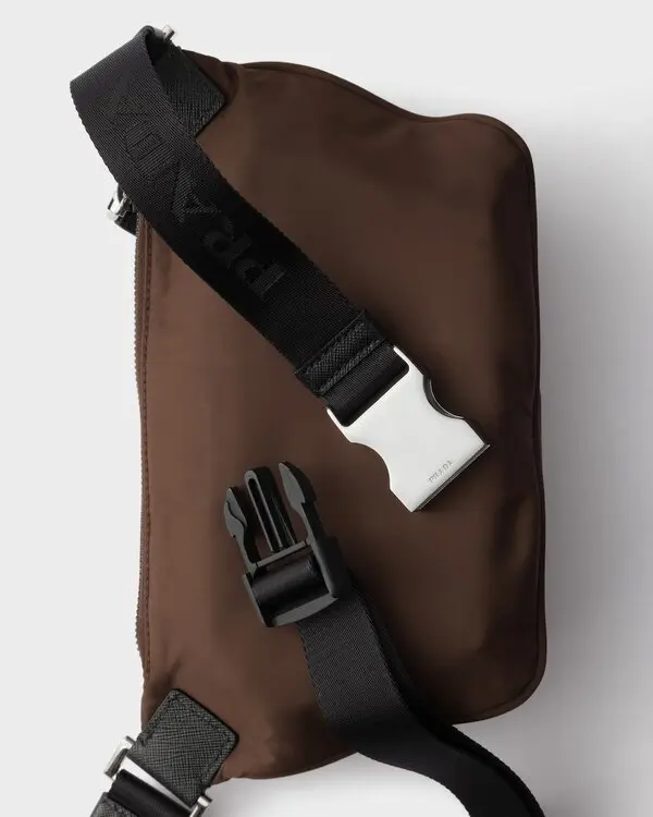 Prada Re-nylon And Saffiano Leather Shoulder Bag
