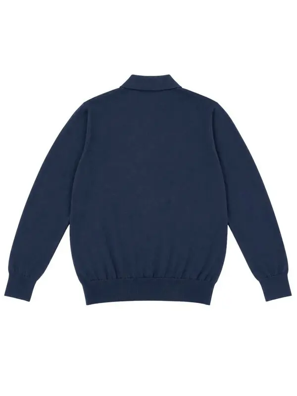 Brunello Cucinelli Long-sleeved Knitted Polo Shirt