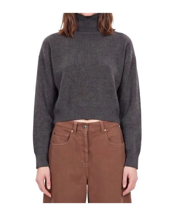 Brunello Cucinelli Ribbed-knit Roll-neck Sweater