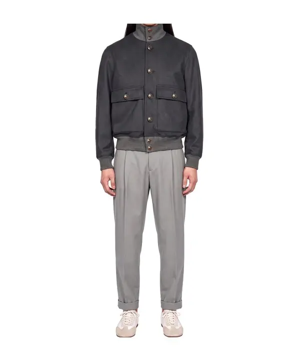 Brunello Cucinelli Button-up Bomber Jacket