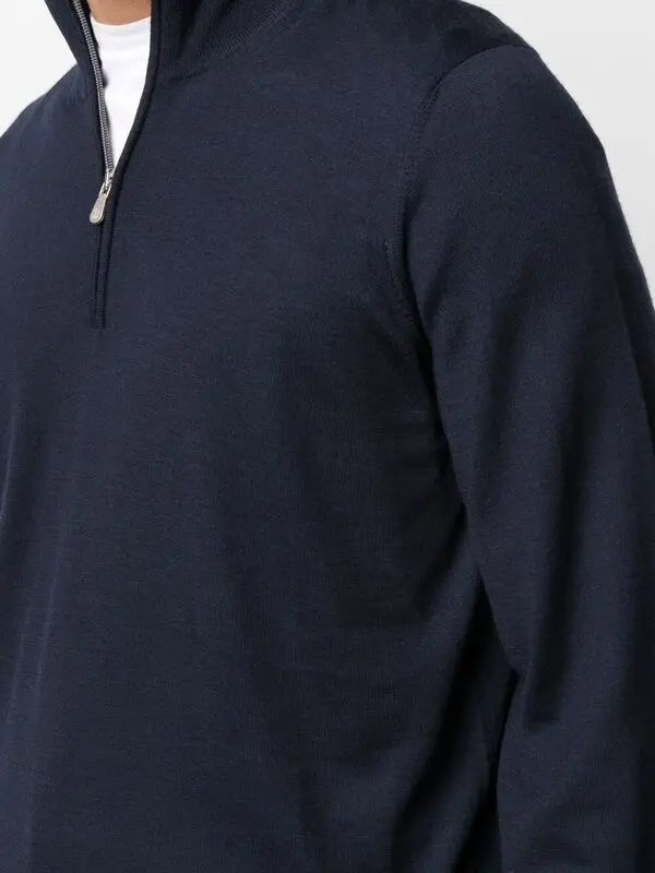 Brunello Cucinelli Half-zip Sweater - Blue