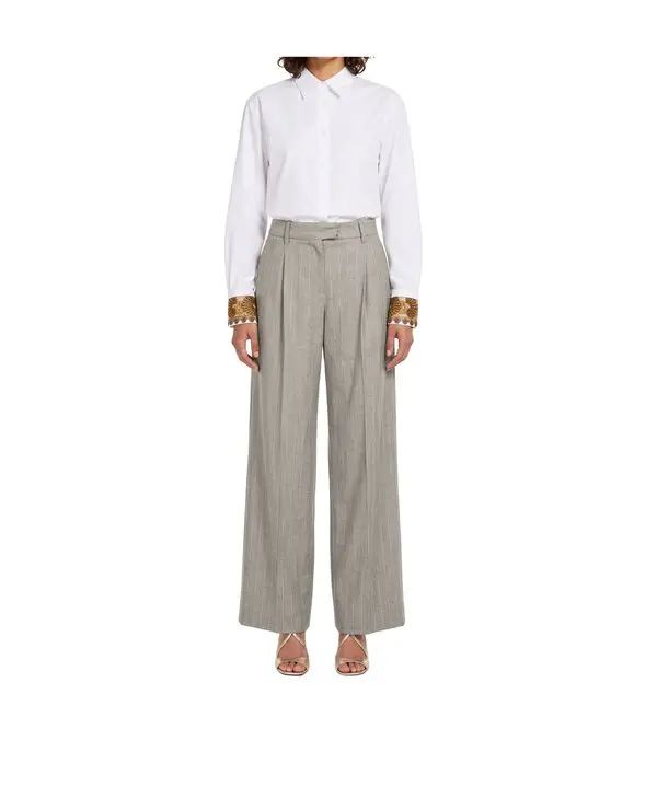 Brunello Cucinelli Pinstripe-pattern Pleated Trousers