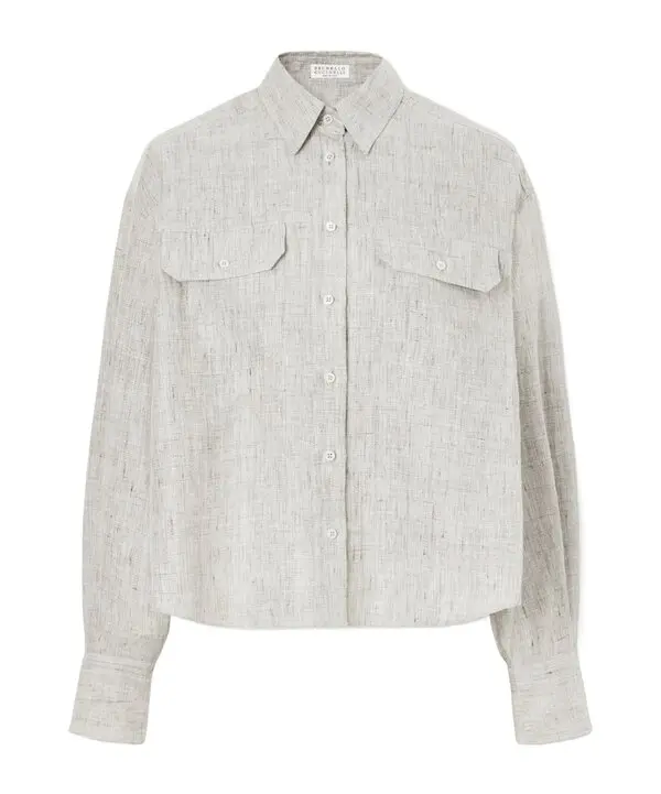 Brunello Cucinelli Shirts - Grey