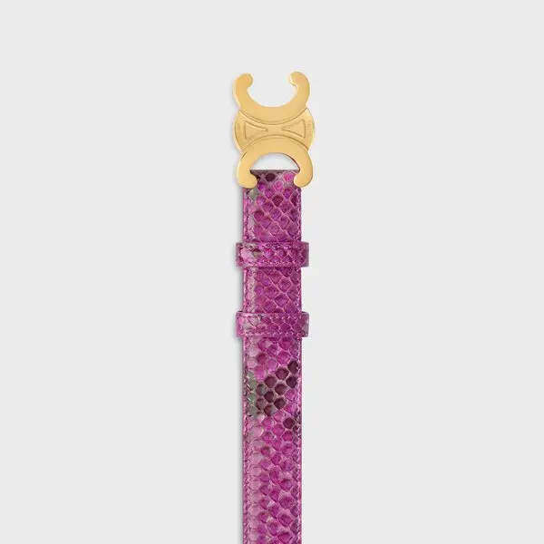 Celine Triomphe Belt 25mm In Python